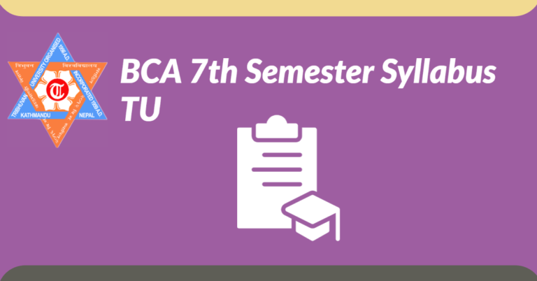BCA 7th Semester Syllabus TU PDF bca-7th-semester-syllabus-tu-pdf